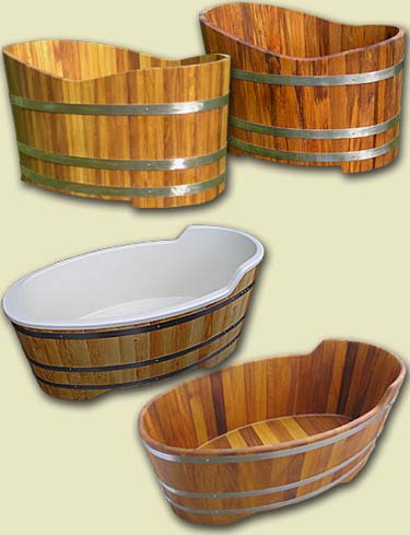 Waschtröge und Wannen aus Holz